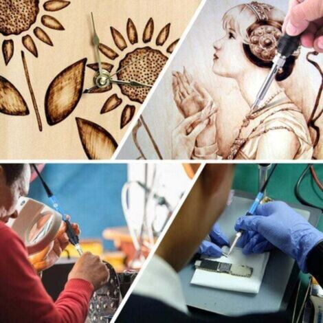 Pyrography Kit, Professional Wood Engraving Tool with Soldering Iron
