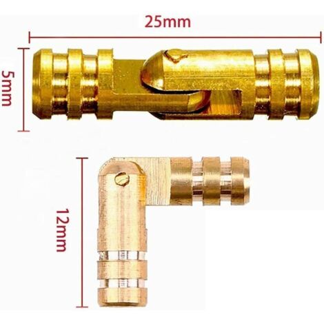 50 Pieces Mini Brass Concealed Hinges, Furniture Hinges, Invisible T ...