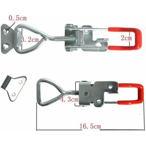 2pcs Toggle Clamps Metal Fixing Latch Clamps 4003, Quick Release Metal ...