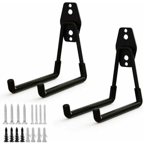 2pcs Steel Garage Storage Hooks, Garage Tool Storage Hooks with Anti ...
