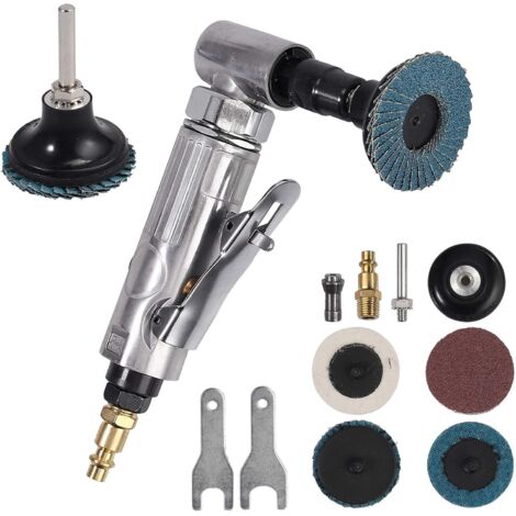 Pneumatic Air Angle Grinder (1/4 BSP 6.2 Bar) for Bodywork, Buffing ...