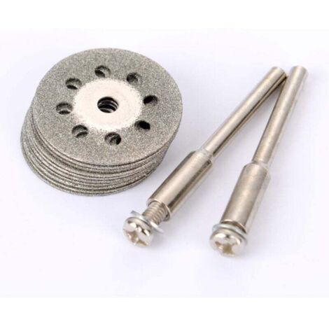 Set of 10 mini perforated cutting discs, 22 mm, diamond, cutting discs ...