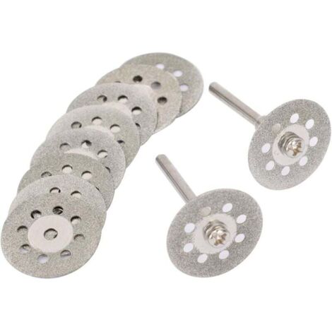 Set of 10 mini perforated cutting discs, 22 mm, diamond, cutting discs ...