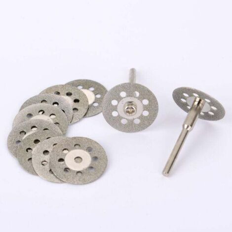 Set of 10 mini perforated cutting discs, 22 mm, diamond, cutting discs ...