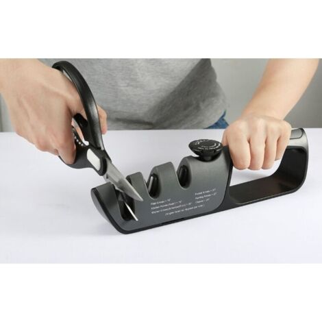 Professional 3-Stage Knife Sharpener - Japanese Knife Sharpener with ...
