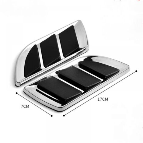 Car Side Air Vent Cover, 1 Pair of Car Exterior Wing Air Intake Grille ...