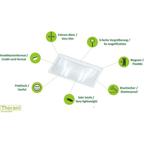 Credit Card Size Pocket Magnifiers - Small Card Magnifier with 3X ...