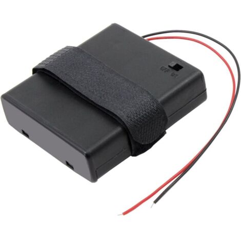 2PCS AA 12V Battery Holder Plastic Case Battery Storage Box with On/Off ...