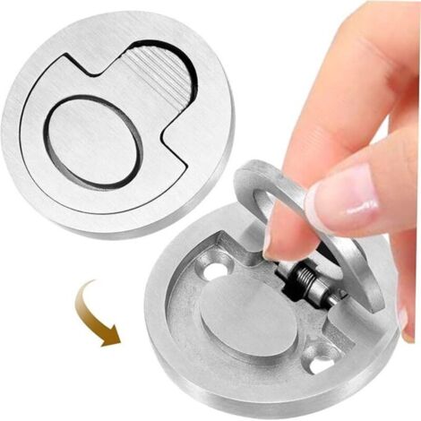 Pieces Stainless Steel Pull Ring Recessed Handles for Cabinets Boat ...