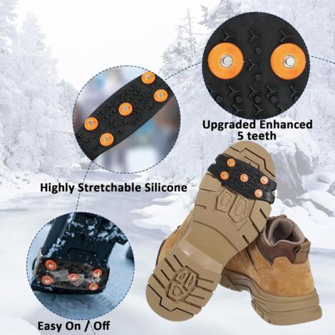 Pairs of Winter Shoe Spikes, Spikes for Shoes, Universal Shoe Spikes ...