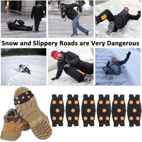 Pairs of Winter Shoe Spikes, Spikes for Shoes, Universal Shoe Spikes ...