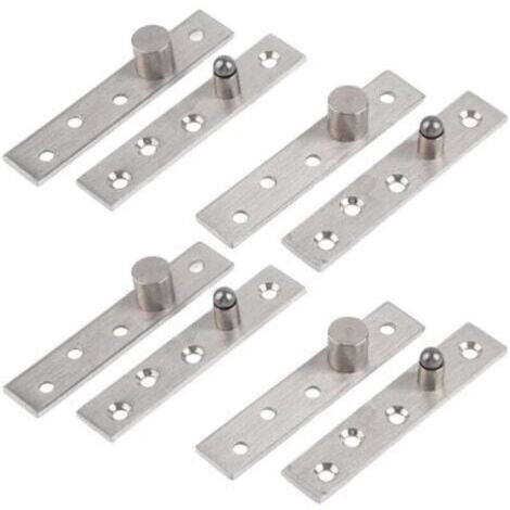 pcs 360 Degree Rotating Swivel Door Hinges, 95mm Thickened Concealed ...