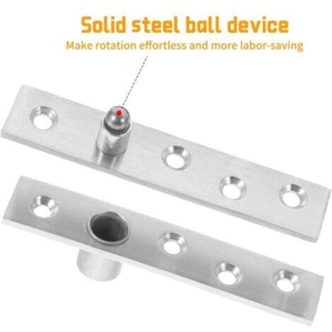 pcs 360 Degree Rotating Swivel Door Hinges, 95mm Thickened Concealed ...