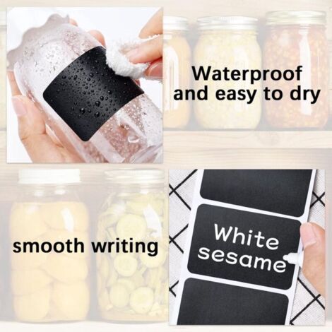 Chalkboard sticker roll - 120 sheets - Chalk stickers - 5.5 x 3.5 cm ...