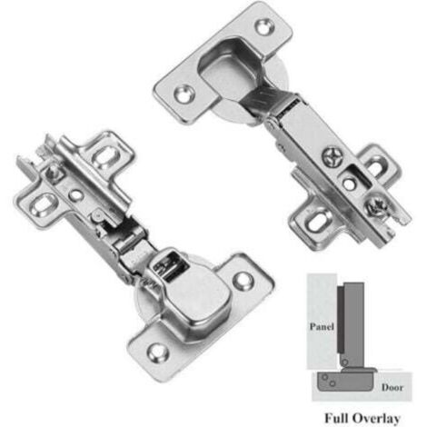 2-piece Covering Kitchen Door Hinge, 110° Opening Angle Cabinet Door ...