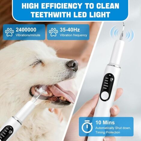 Tartar Remover, Ultrasonic Dental Scaler, 5 Cleaning Modes with LED ...