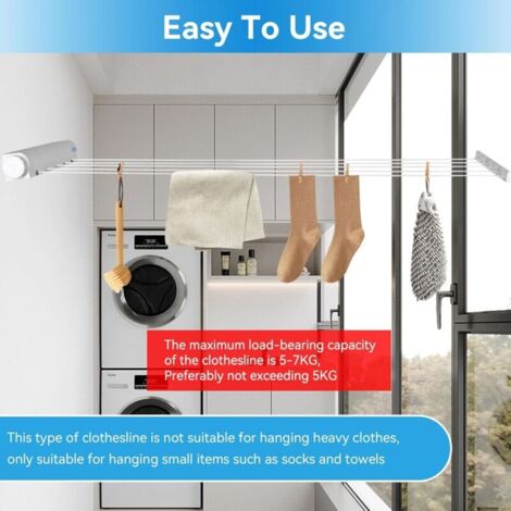 Extendable wall-mounted clothes dryer - Wall-mounted clothes dryer with ...