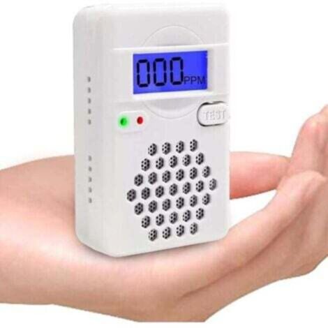 Carbon monoxide detector with digital LCD screen, CO detector with ...