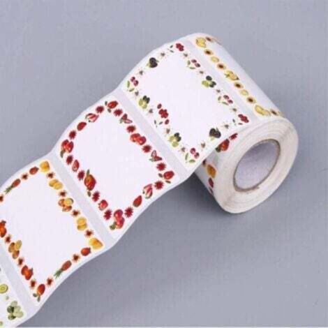 250 self-adhesive labels for fruit, jam stickers, freezer labels, jam ...