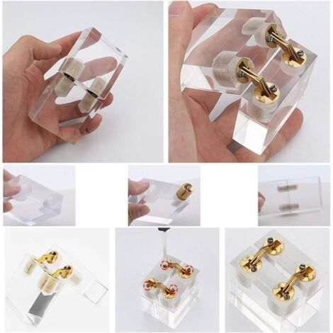 8-Piece Cylinder Hinges, Concealed Brass Hinge, 180° Opening Angle ...