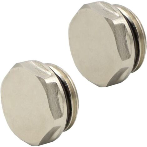 Set of 2 1/2" radiator and distributor blanking plugs, self-sealing ...