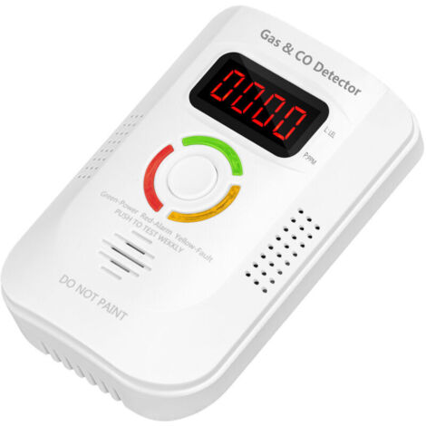 Plug-in gas leak detector, carbon monoxide detector, combustible gas ...