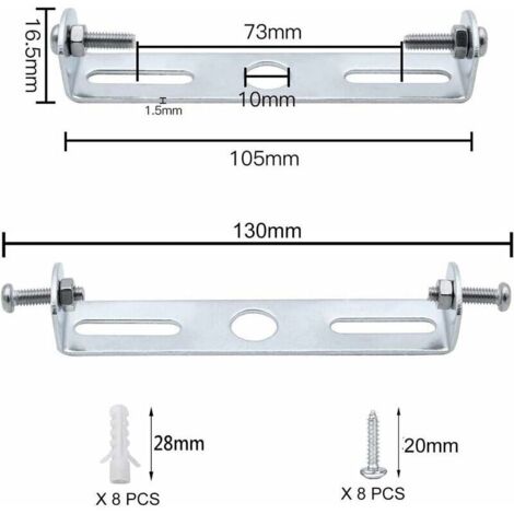 Pack of 4 ceiling light brackets, 105mm pendant light accessories ...