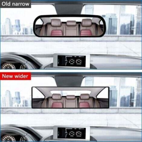 Interior Rearview Mirror, Wide Angle Car Mirror, Universal Panoramic ...