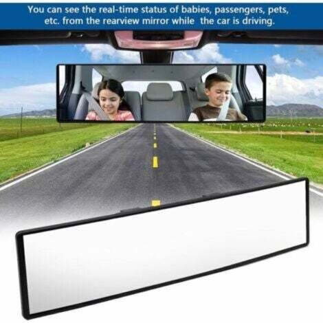 Interior Rearview Mirror, Wide Angle Car Mirror, Universal Panoramic ...