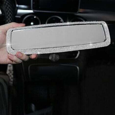 Bling Rhinestone Car Rearview Mirror, Bling Rhinestone Crystal Diamond ...