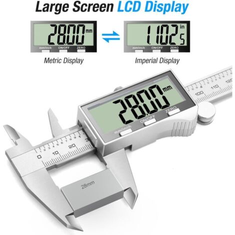 150mm Digital Vernier Caliper - High precision, IPX54 waterproof and ...