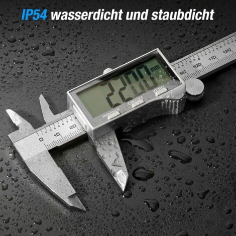 150mm Digital Vernier Caliper - High precision, IPX54 waterproof and ...
