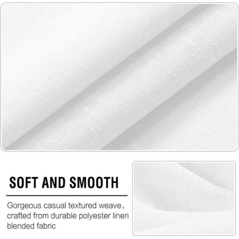 Linen curtains with eyelets, 2 pieces. Tulle curtains, eyelet curtains ...