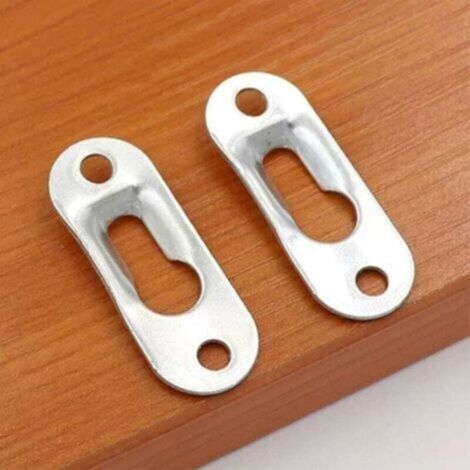 50 Pieces Metal Keyhole Hangers Invisible Fixings Metal Keyhole Hangers ...