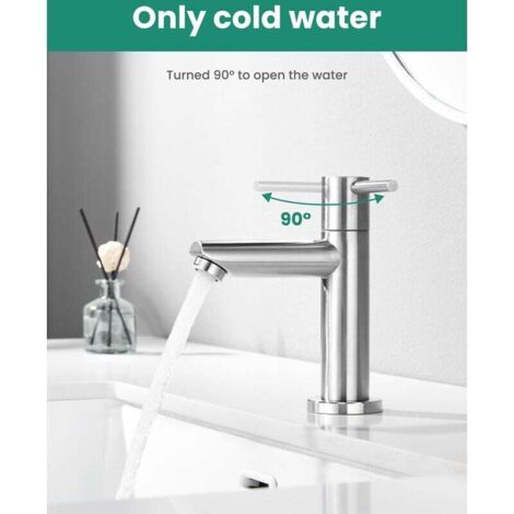 Cold Water Hand Basin Tap with Spout Height 9.34 cm, Cold Water Basin ...