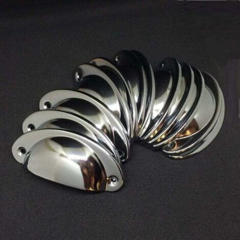 12 Vintage Shell Handles for Drawers, Cabinets, Kitchen Furniture ...