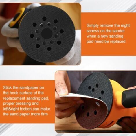 125mm Sanding Pad for Bosch PEX 220 A, PEX 220 AE, for Skil 7402, Skil ...