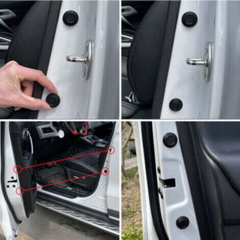 Pack of 20 rubber shock absorbers for car doors, shock absorber seals ...