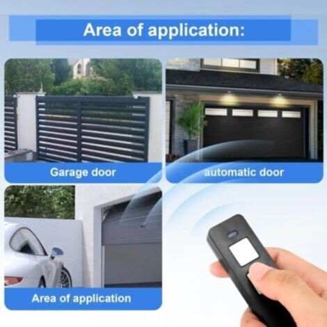 868MHz Gate Remote Control, Compatible with SOMloq2, 4 Channel Garage ...