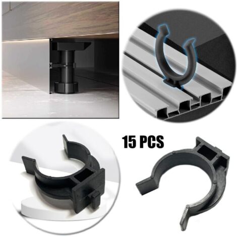 15 x Bayonet Clips for Furniture Plinth, Tube Legs, Kitchen and ...