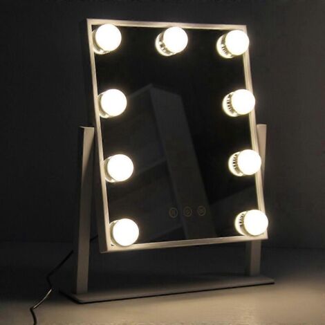 Vanity mirror lighting kit with 14 bulbs, dimmable LED Hollywood mirror ...