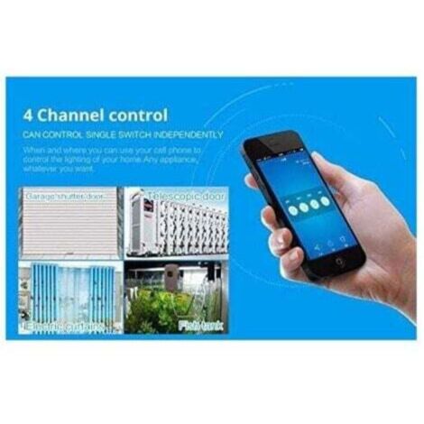 4-Channel WIFI Momentary Inching Relay Automatic Safety Switch Module ...