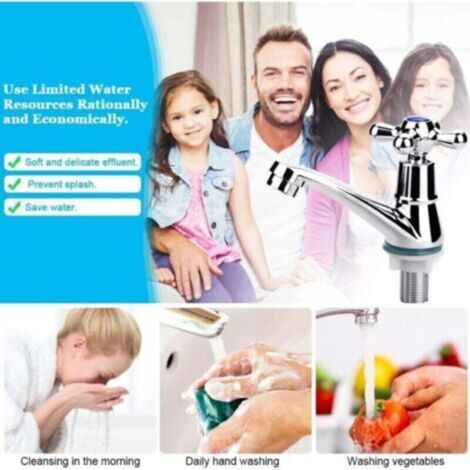 Single-handle basin tap, cold water mixer tap, cold water tap, bathroom ...