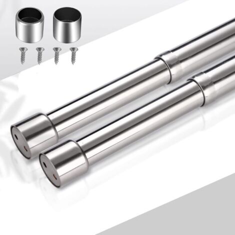 Wardrobe rail, 31 to 51 cm, extendable stainless steel clothes rail ...