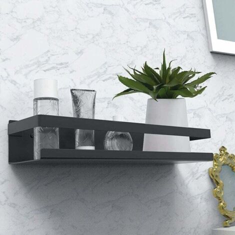 No-Drill Shower Shelf, Bathroom Shelf in SUS304 Stainless Steel, Matte ...