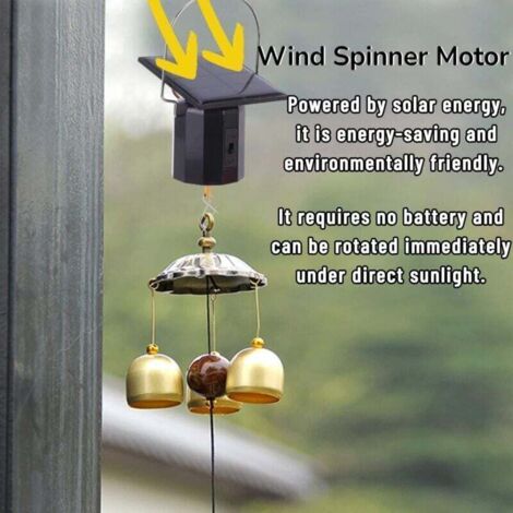 Solar-powered rotary motor - For outdoor use - 2.7 kg load capacity