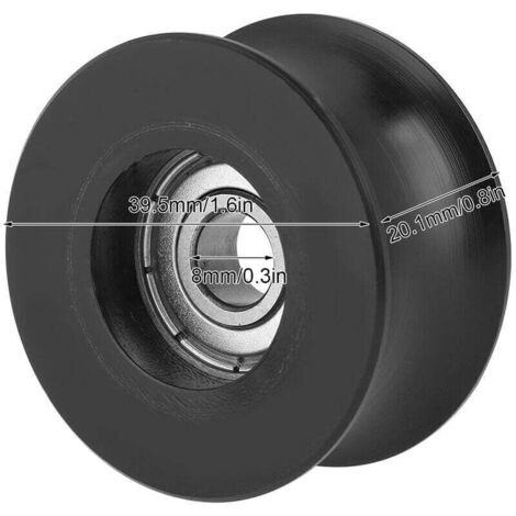 pcs U Groove Pulley 0840UU U Type Groove Wheel U Pulley Roller Guide ...
