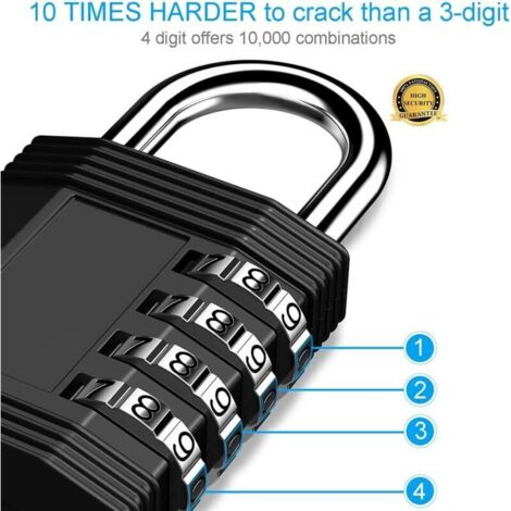 Locker locks with code, 4-digit waterproof combination lock for gym ...
