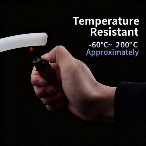 Translucent silicone tube, high temperature resistant, flexible ...