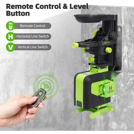 4x360° 4D Green Laser Level, Self-Leveling, 16 Cross Lines, Laser Tool ...